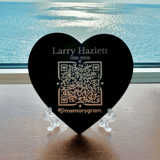 Memorygram Medallion: Includes Virtual Memorial & Voice Feature