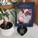 Memorygram QR Medallion: Includes Virtual Memorial & Voice Feature